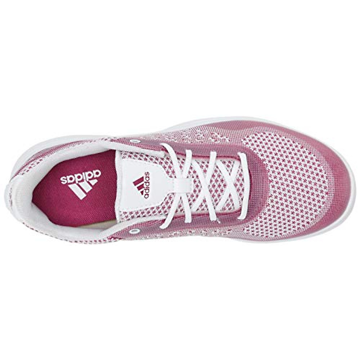 adidas womens Fx4060 Golf Shoe, Ftwr White/ Power Berry/ Ftwr White, 7.5 US