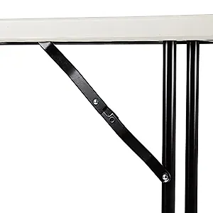 Norwood Commercial Furniture 6' Indoor/Outdoor Folding Training Table, Rectangular Blow-Molded Plastic Folding Training and Event Table, Gray
