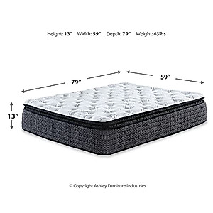 Signature Design by Ashley Limited Edition 11 Inch Pillowtop Hybrid Mattress, CertiPUR-US Certified Gel Foam, Queen
