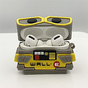 sgpcn 3D Cute Cover for Airpod pro 2 Case, Cool Cartoon Anime Design Series and Lanyard+Keychain+Earphone Cleaning Pen [4in1] for Girls Boys Kids Teens Airpod pro Case (Wall .E)