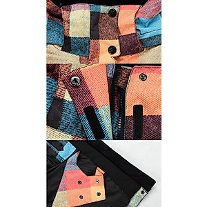 Women's Waterproof Ski Jackets Pants Set Windproof Ladies Snowboard Jakets Colorful Printed Snowsuit