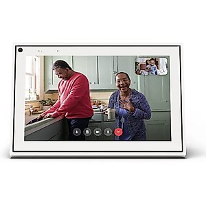 Portal White 10" from Facebook. Smart, Hands-Free Video Calling with Alexa Built-in (UK Import)