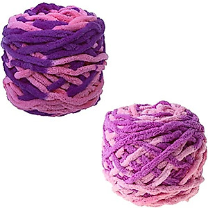 Purple Yellow Blue Mixed Color 100g/1ball Yarn Soft Cotton Hand Knitted Yarn coarse Woven coarse Crochet