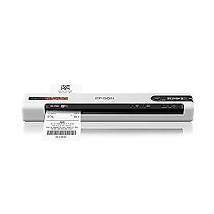 Epson RapidReceipt RR-70W Wireless Mobile Receipt and Color Document Scanner with Complimentary Receipt Management and PDF Software for PC and Mac (Renewed)