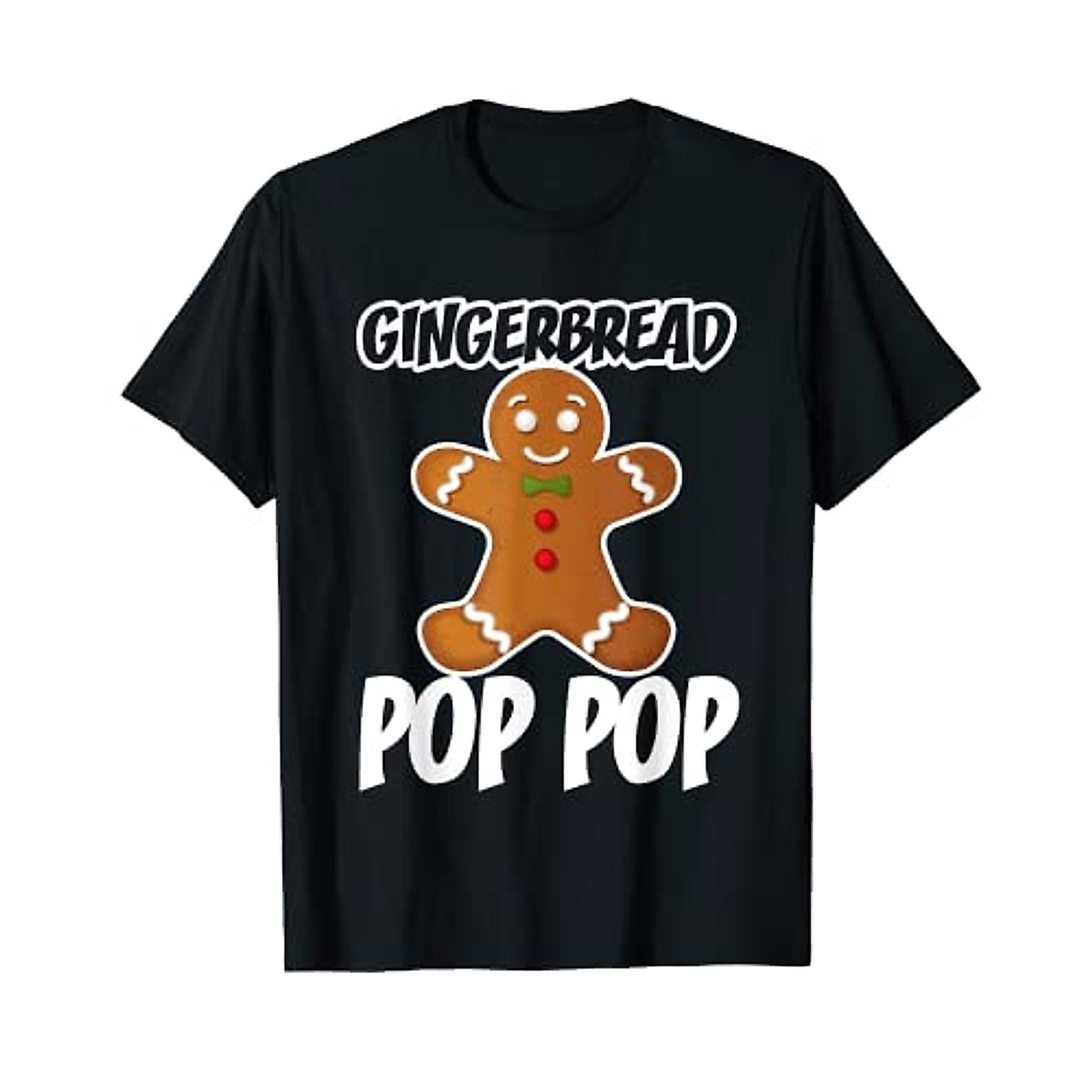 Gingerbread Pop Pop Christmas Stocking Stuffer T-Shirt