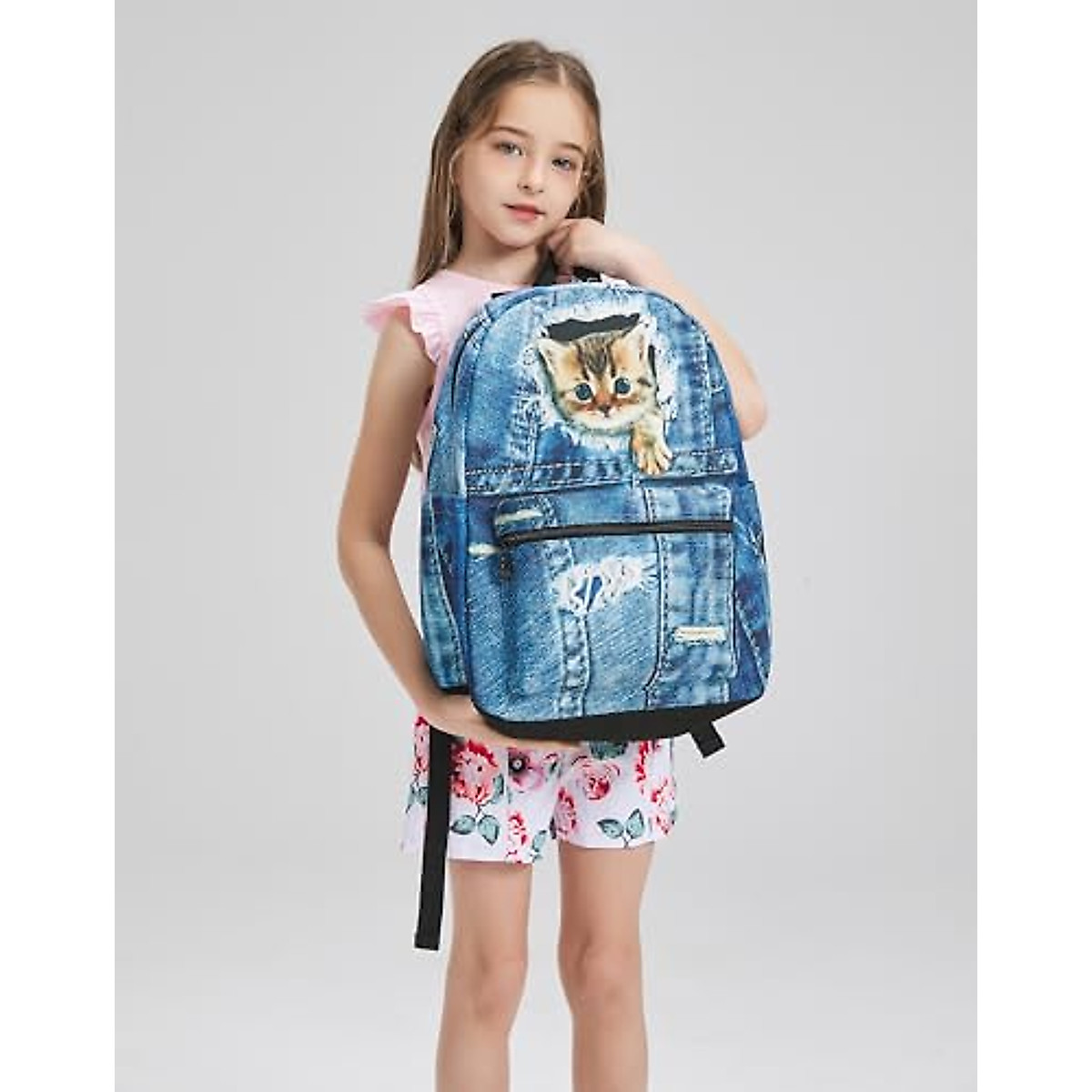 JeremySport Toddler Backpack Boys Girls, 15 Inch Kids Backpack for Preschool