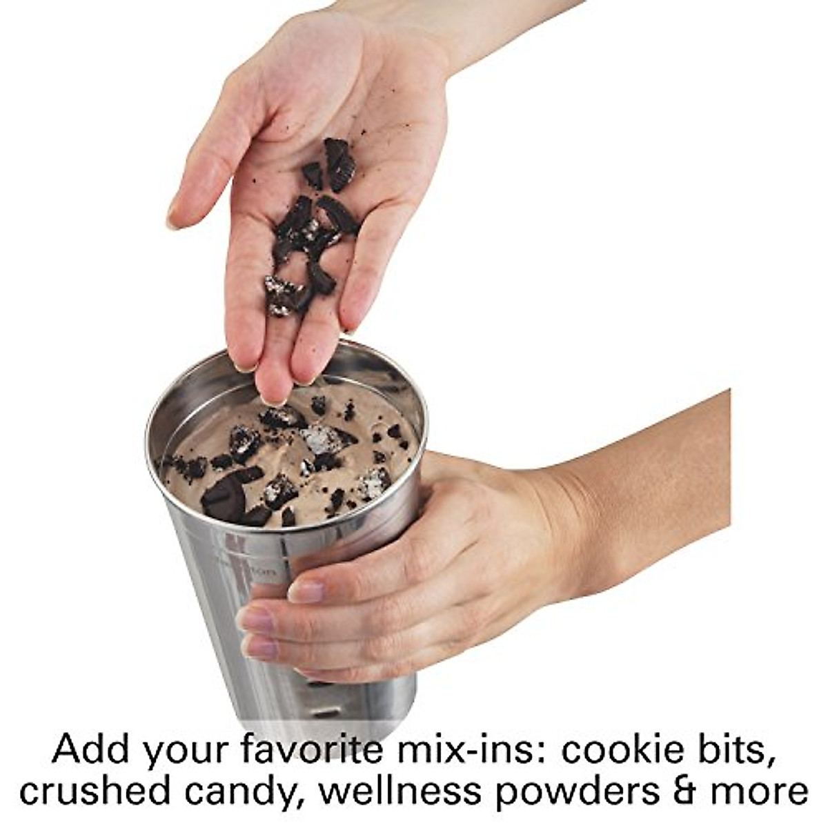 Hamilton Beach Pro Retro Die-Cast Mixer for Milkshakes, Soda Fountain Drinks, Protein Shakes, Whipping Omelets and Pancake Batter, 28 Oz Cup (65120), Gray