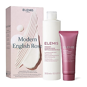 ELEMIS Modern English Rose Body Duo | Luxurious Body Set Cleanses, Softens, & Conditions the Skin, 1 ct.