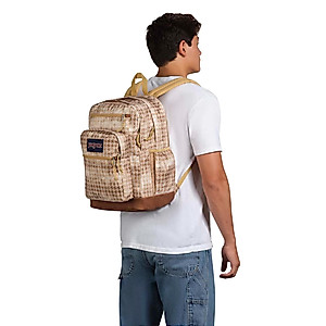 JanSport Cool Student Backpack - School, Travel, or Work Bookbag with 15-Inch Laptop Pack, Boho Floral Graphite Grey