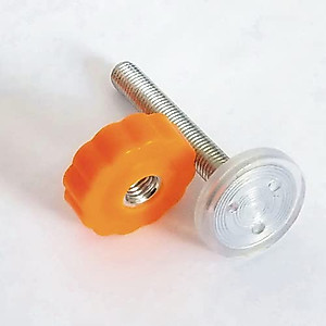 Pressure Baby Gates Threaded Spindle Rods, Walk Thru Gates Accessory Screw Bolts M10 x 80MM for Baby and Child Safety gate Stairway Barrier Pet Dog Isolation Fence 4 Pcs (Orange)