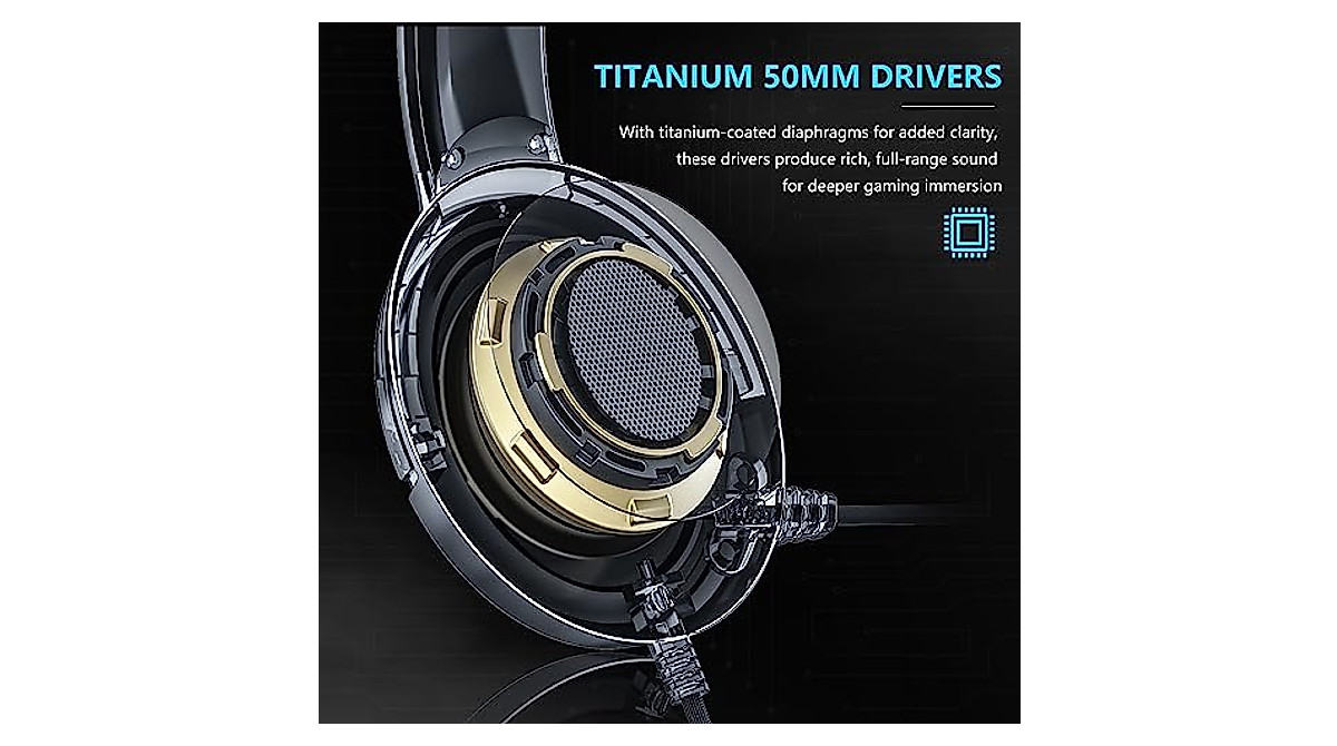 BINNUNE Wireless Gaming Headset - 40H Battery, Low Latency, Multi-Platform