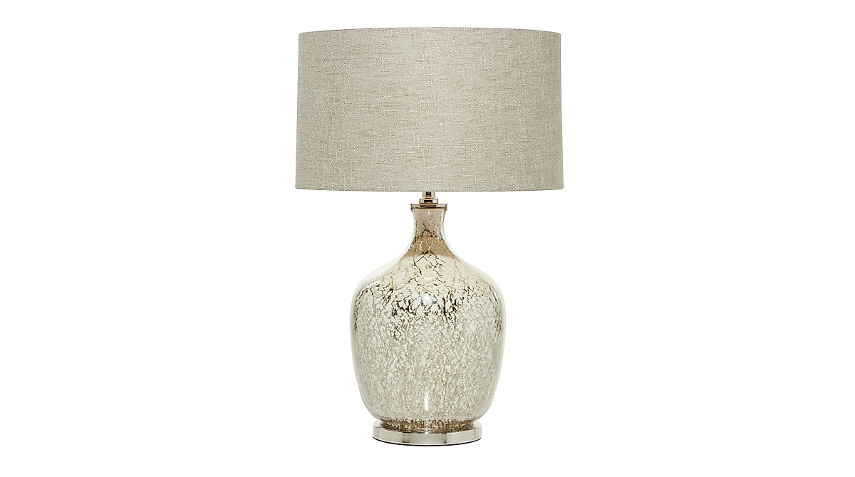 Glam Silver Glass Table Lamp by Deco 79