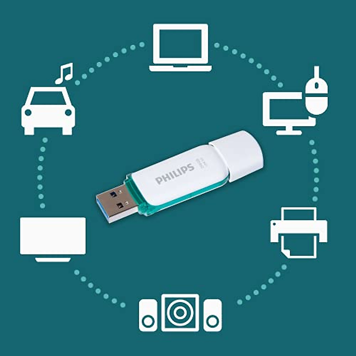 PHILIPS 128GB Snow USB 3.0