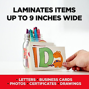 Scotch Thermal Laminator Combo Pack, Includes 20 Letter-Size Laminating Pouches, Holds Sheets up to 8.9" x 11(TL902VP)