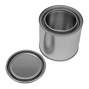 JCP USA Unlined Paint Can Sealable Storage (120mL - .25 Pint, 6 Pack)