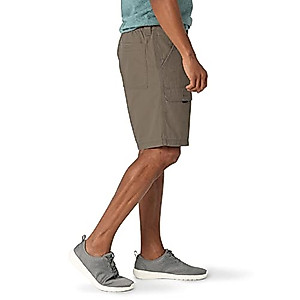 Wrangler Authentics mens Canvas Utility Hiker cargo shorts, Earth Green, 36 US