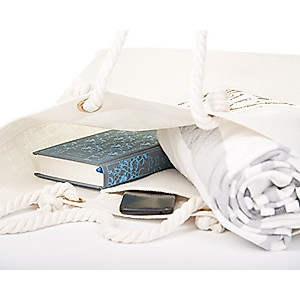 ELEGANTPARK Bridal Shower Gifts for Bride Tote Large Bride Bag for Women Bride Gifts for Engagement Wedding Party Honeymoon Beach Bag Jute Silver Sequin Interior Pocket