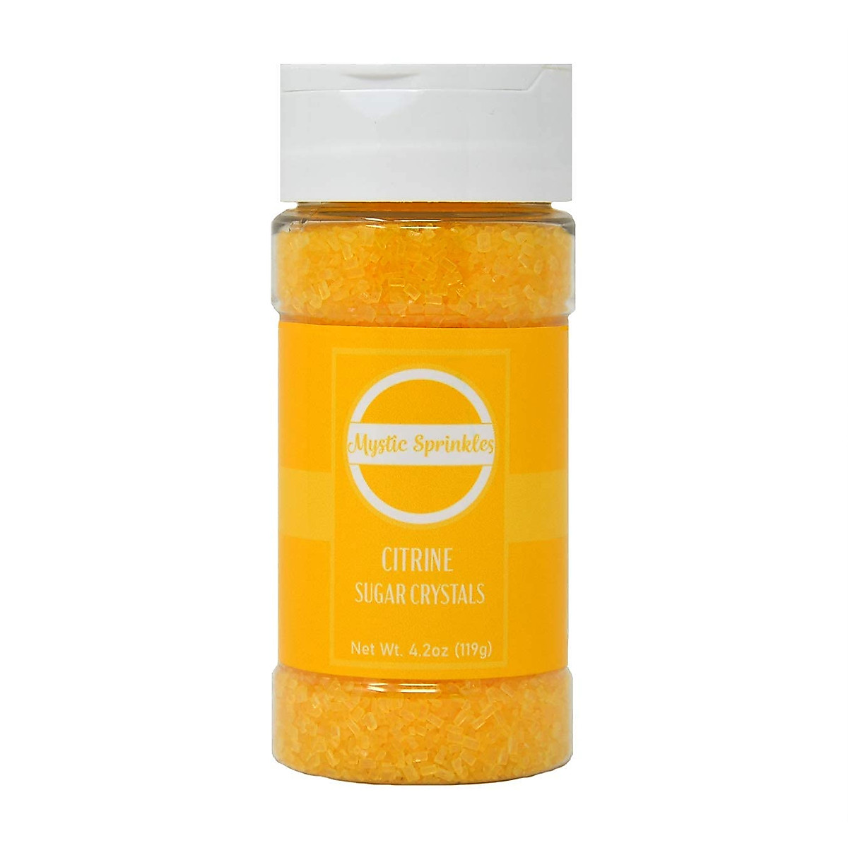 Mystic Sprinkles Sugar Crystals 4.2oz Bottle (Citrine - Yellow)