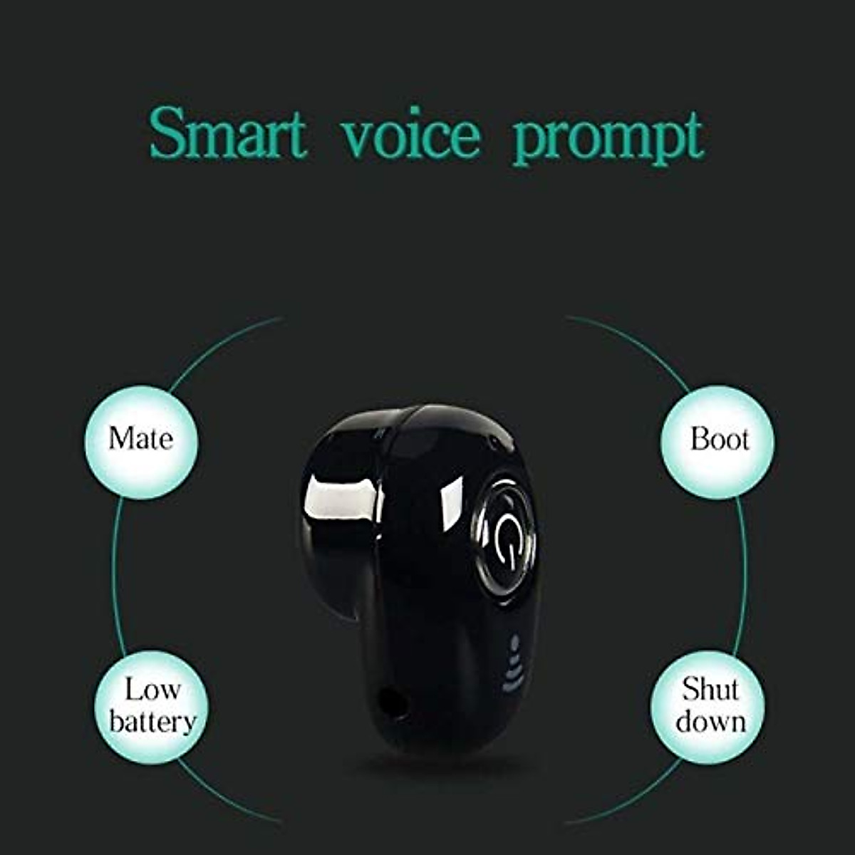 LUYANhapy9,Bluetooth Earphones S650 Portable Mini Wireless Stereo Bluetooth 4.1 Sports Earphone in-Ear Earbud,Khaki