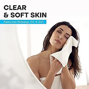 Luxe Beauty Essentials Microfiber Face Cloth Washcloth for Body - Ultra Soft Makeup Remover Cloth - Perfect Face Wash Cloth for All Skin Types