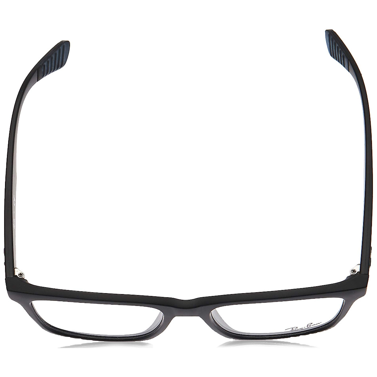 Ray-Ban RX7025 Square Prescription Eyeglass Frames, Matte Black/Demo Lens, 53 mm