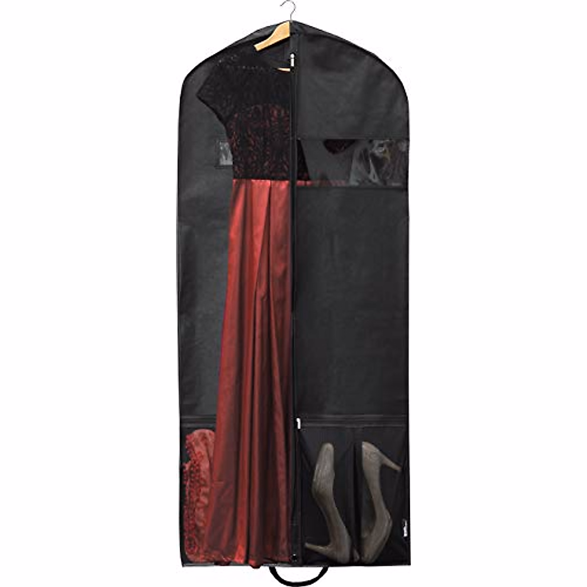 Simplehousware 54-Inch Heavy Duty Garment Bag w/Pocket for Suits, Tuxedos, Dresses, Coats
