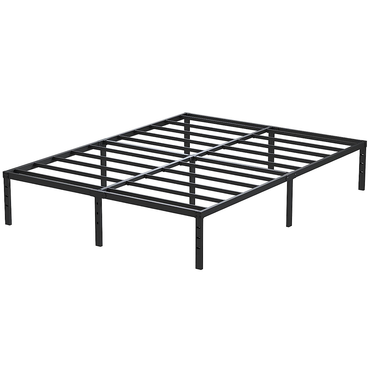 Maenizi 14 Inch Full Size Bed Frame No Box Spring Needed, Heavy Duty Metal Platform Bed Frame Full Support Up to 3000 lbs, Easy Assembly, Noise Free, Black