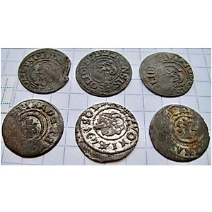 1700 no Set of Silver Coins Solidus Riga (Lativia,Estonia) 17 century solidus Seller Good