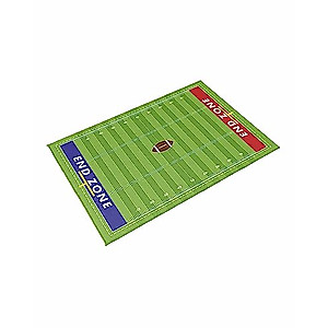 America Football Backdrop Outdoor Rug for Patio/Deck/Porch, Non-Slip Large Area Rug 5 x 8 Ft, Rugby Sports Stadium Field Indoor Outdoor Rugs Washable Area Rugs, Reversible Camping Rug Carpet Runner