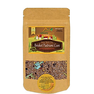 Ginoh's Valley Brisket Pastrami and Corn Beef Cure Brining Spice Ready Mix -Will cure 5lb of Brisket- New York City Style 10 oz. For Pastrami add our selection of Rubs