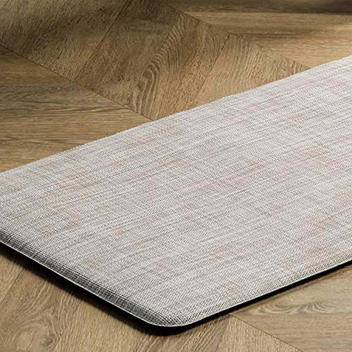 nuLOOM Casual Anti Fatigue Kitchen or Laundry Room Comfort Mat, 2x4, Off-white