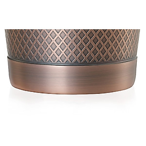 Barfly Diamond Lattice Shaker Set, Antique Copper