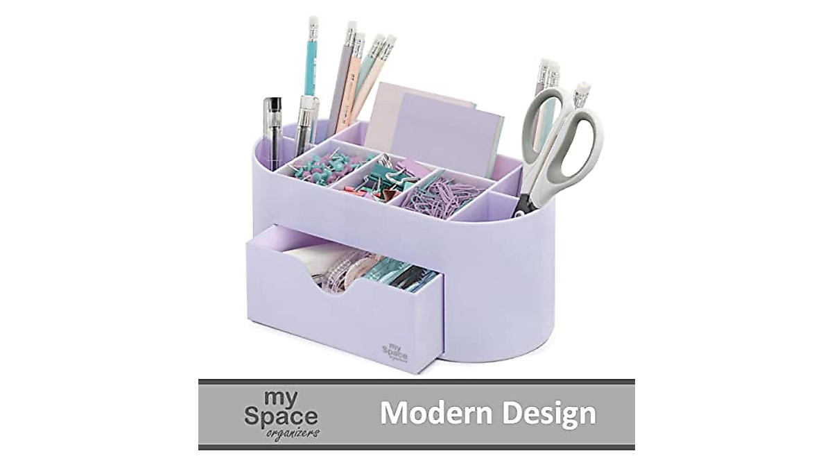 Buy Acrylic Desk Organizer - Light Purple Office Storage