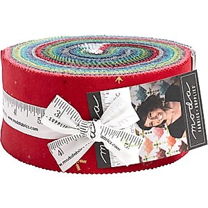 V and Co Ombre Flurries Metallic Jelly Roll 40 2.5-inch Strips Moda Fabrics 10874JRM