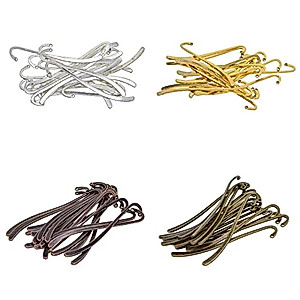 misppro 80 Pieces Mixed Colors Classical Line Delicacy Metal Beading Bookmarks for Handmade Silky Tassel Bookmarks School Supplies Stationery Gifts