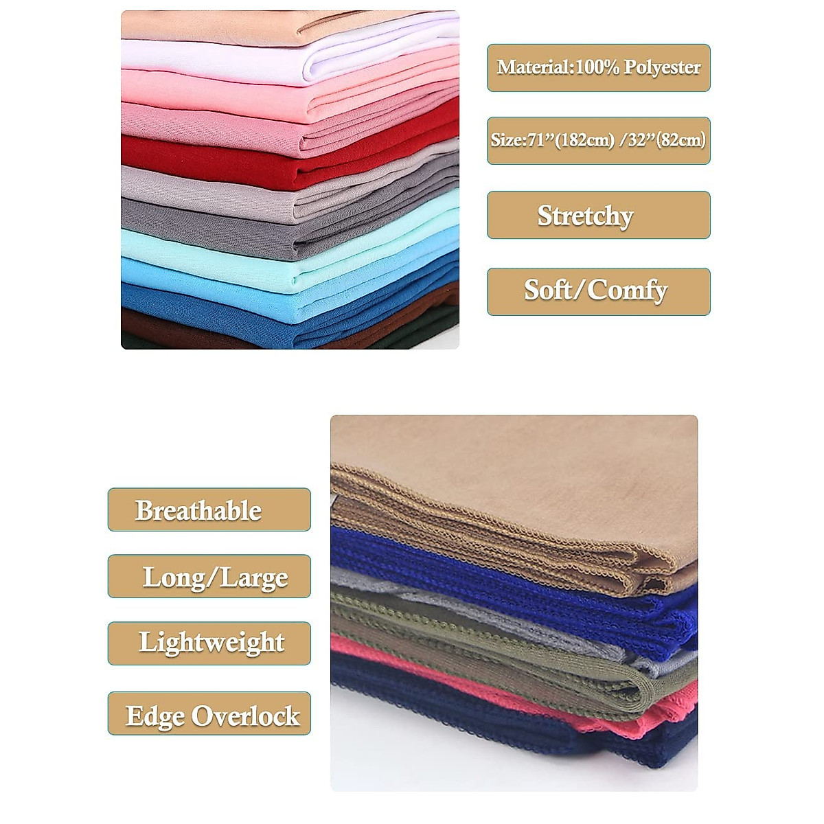 Nonbongoy 4PCS Head Wraps for Black Women Stretch Headwraps Super Soft Hair Wraps Turban Head Scarf for Braid Dreads Locs