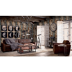 Heroad Brand 17.3"x78.7" Contact Paper Wood Wallpaper Stick and Peel Removable Self Adhesive Wallpaper for Living Room Bedroom Kitchen Backsplash