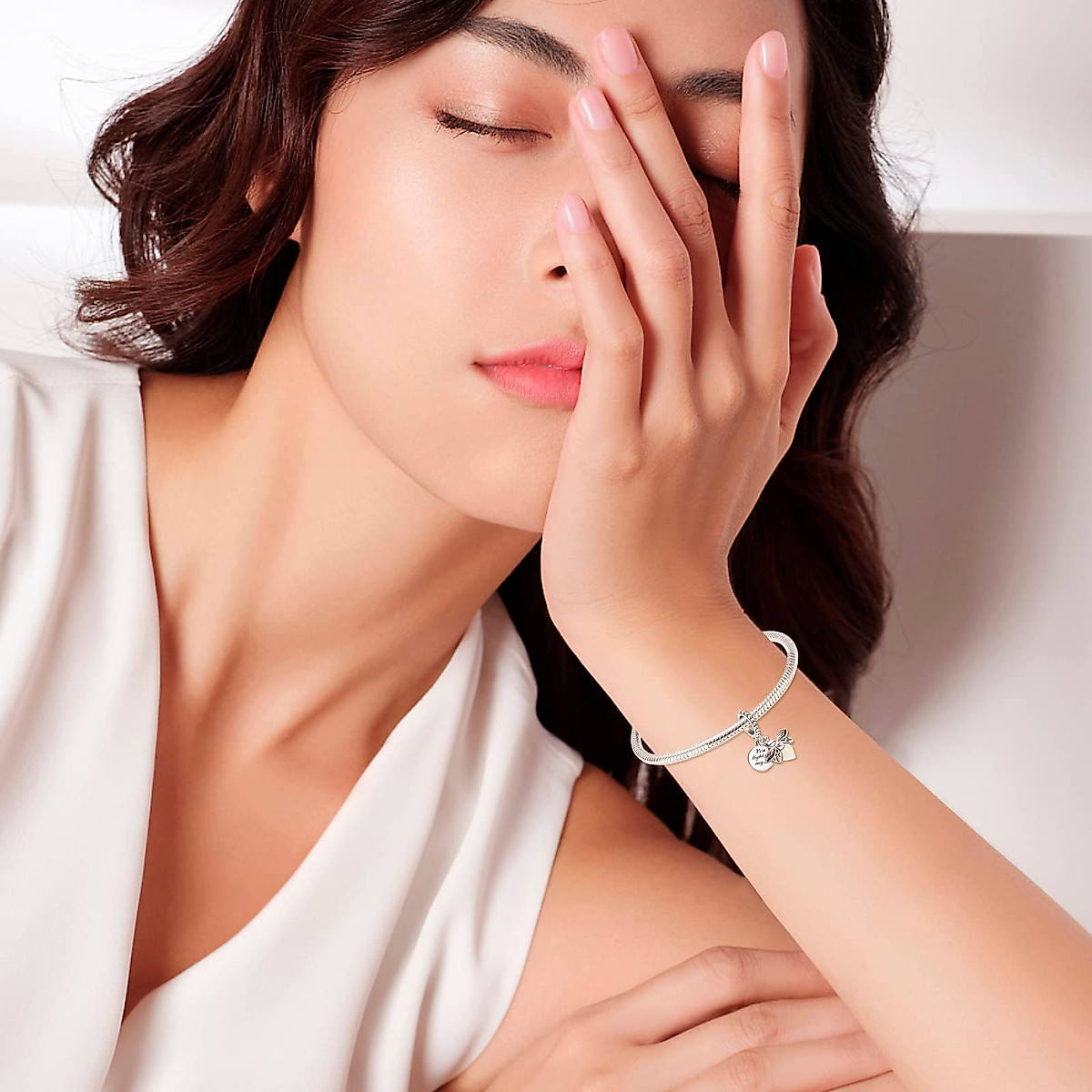 MITSOKU 925 Sterling Silver Charms for Bracelets Necklaces Glow-in-the-dark Firefly Dangle Pendants Beads Charms Jewelry Gift for Women