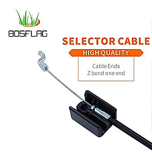 BOSFLAG 946-04007 Auger Engagement Cable Replaces MTD 946-04007 Auger Cable, Troy-Bilt 946 04007 Cable, MTD 94604007, MTD 746-04007 Clutch Cable, MTD 746 04007 Auger Control Cable, MTD 74604007