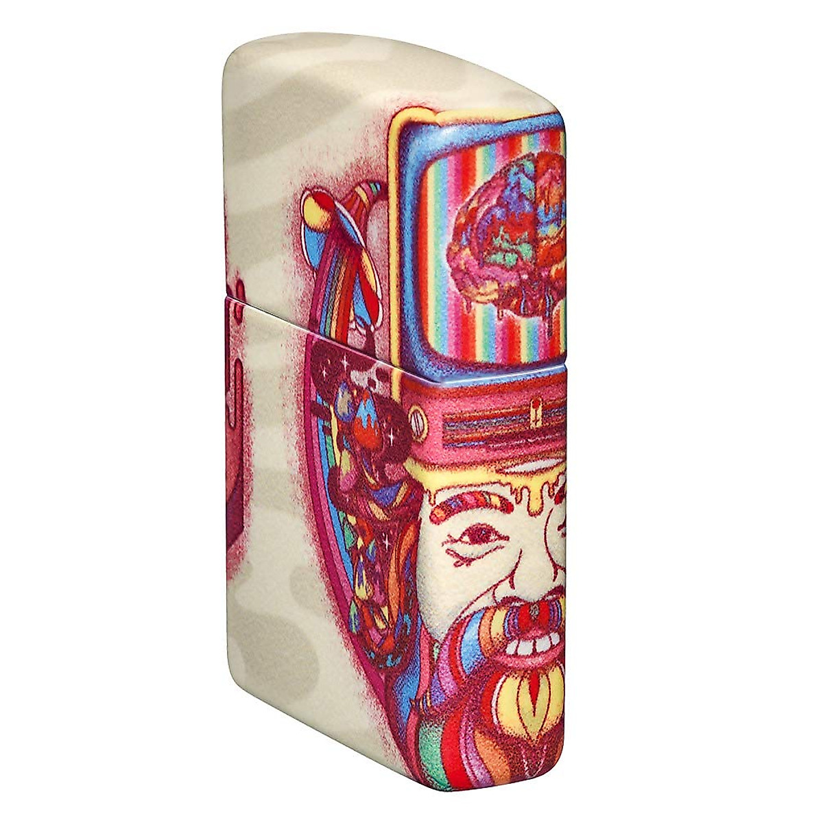 Zippo Trippy Psychedelic Design 540 Color Pocket Lighter