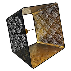 Royxen 2 Pack Metal Lamp Shades Vintage Lampshade for Table Lamp and Floor Light, Falling Stars