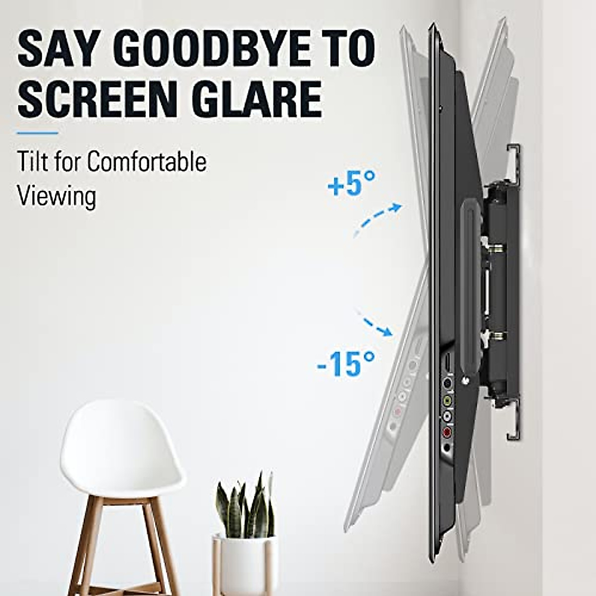 Mounting Dream UL Listed TV Wall Mount for Most 42-84 Inch LED LCD OLED TV,Full Motion TV Mount TV Bracket with Articulating Arms, Max VESA 600x400mm, Up to 100LBS, Fits 16", 18", 24" Studs