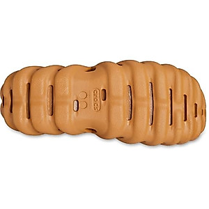 Crocs Unisex-Adult Echo Slides, Sand, 12 Women/10 Men