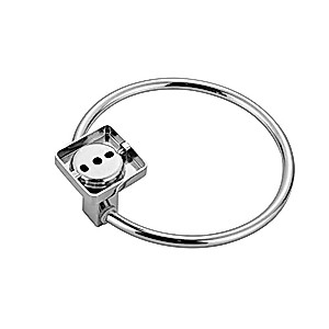 TAMUNI Bath Towel Rings， Stainless Steel Towel Ring Hanger Kitchen Round Towel Bar Hand Towel Holder Bathroom Wall Mounted Circle Rack Bath Accessories