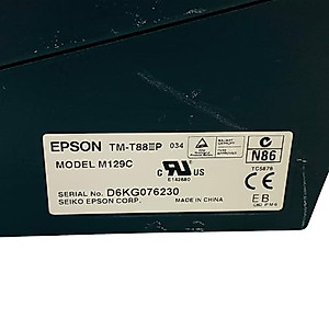 Epson TM-T88IIIP POS Direct Thermal Receipt Ticket Printer Parallel, Bundle with AC Adapter