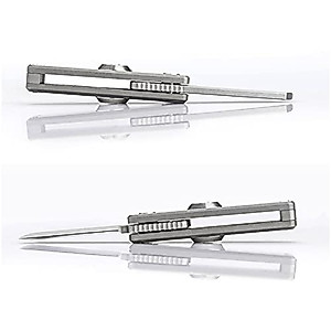 NHDT SW806 Mini Titanium Handle Steel Blade Folding Pocket Knife EDC Camping Knife With Bottle Opener, Ultralight, and portable knife only 2.07OZ.