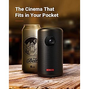 Nebula Capsule II Smart Mini Projector with Nebula Desktop Stand for Projectors, 360° and Height Adjustment