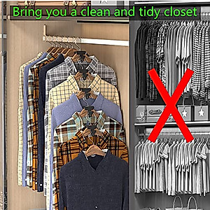 4 * 20PC Space T-Shape Clothes Hanger Connection Cascading Hook Saving Closet Organizers and Storage