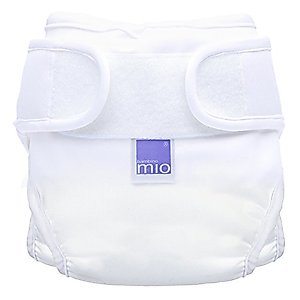 Bambino Mio, mioduo Cloth Diaper Cover, White, Size 1 (<21lbs)