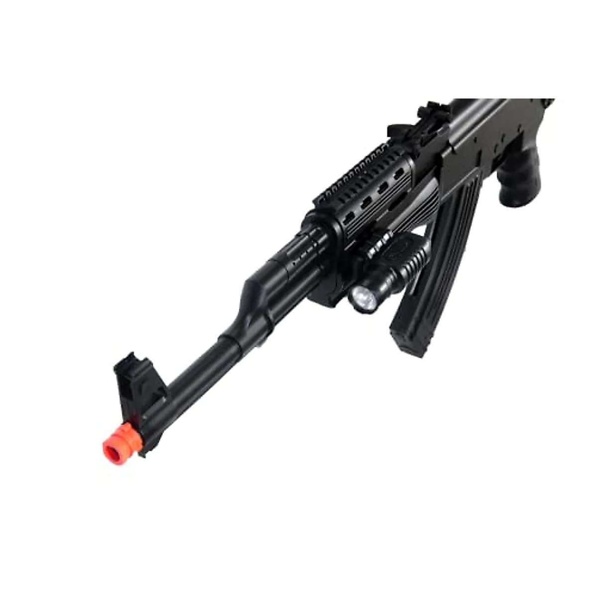 300 FPS Airsoft Tactical AK-47 Spring Rifle with 1000 Rounds BBS - Includes High Capacity 300 Round Magazine